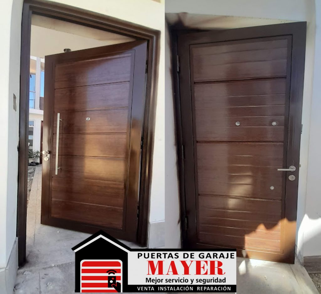 Puerta Principal Caoba Liso Reforzado - Mayer SAC
